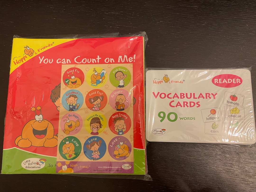 全新Hoppi and Friends Reader Level 3 一套9本書，連生字卡(共90words) Little Rainbow, 興趣及遊戲, 書本 & 文具, 小朋友書 ...