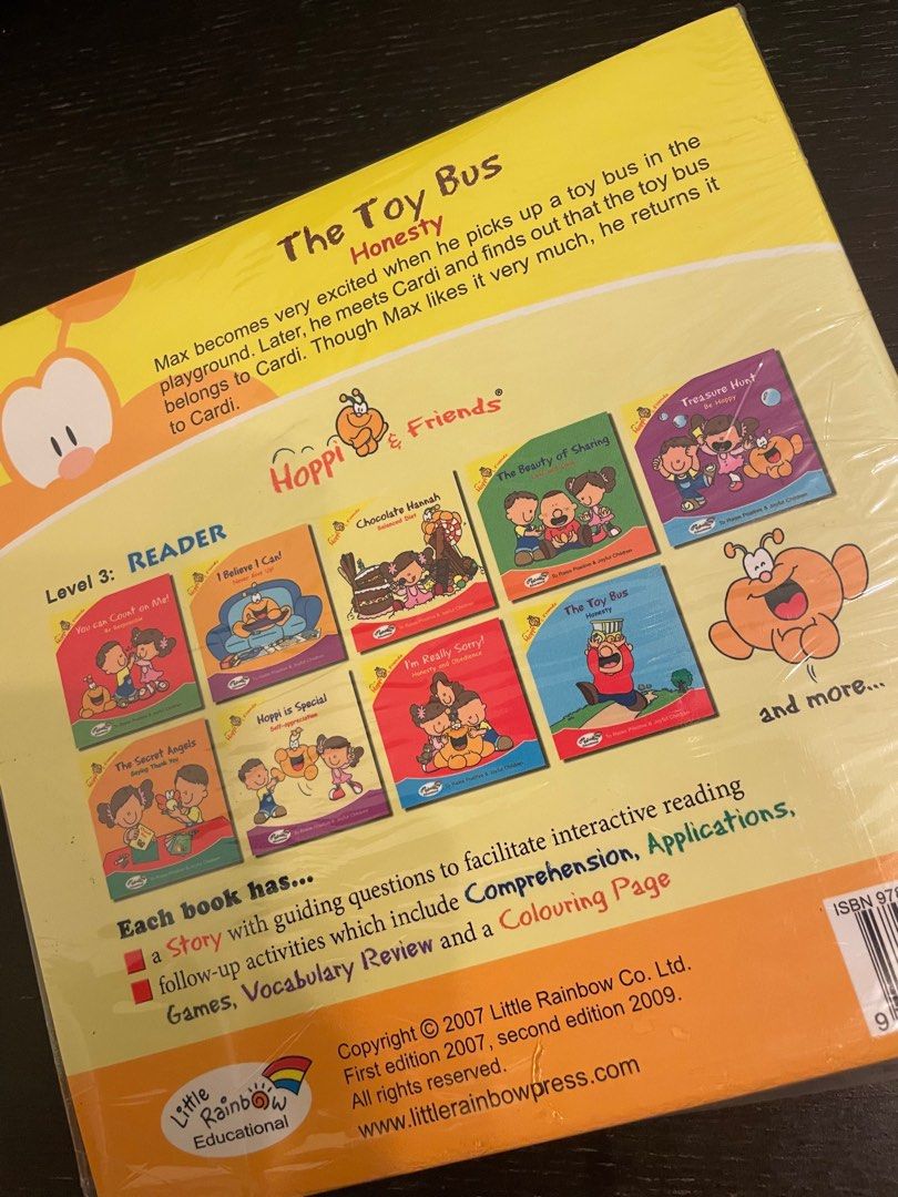全新Hoppi and Friends Reader Level 3 一套9本書，連生字卡(共90words) Little Rainbow ...
