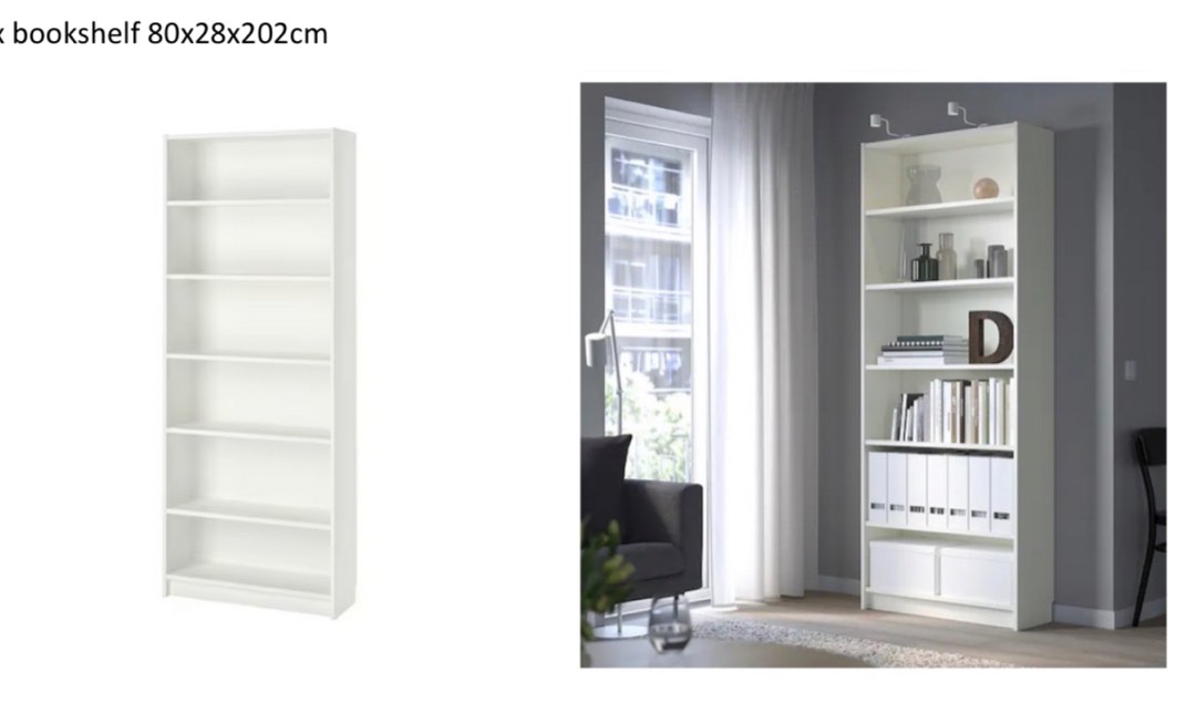IKEA - Billy Bookcase (White), Furniture & Home Living, Furniture ...