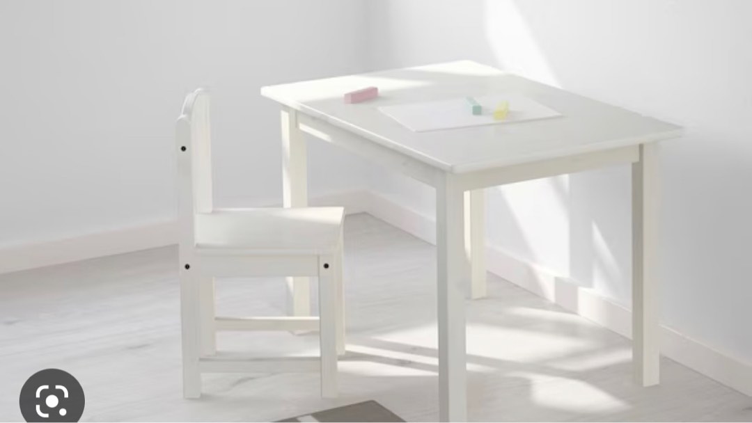 IKEA sundvik kids table and chair, Furniture & Home Living, Furniture ...