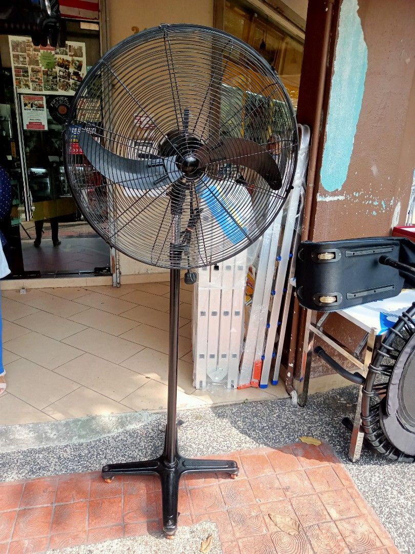 Industrial 26" Stand Fan 2 Blade 3 Speed With Wheel 230Watts, Furniture ...