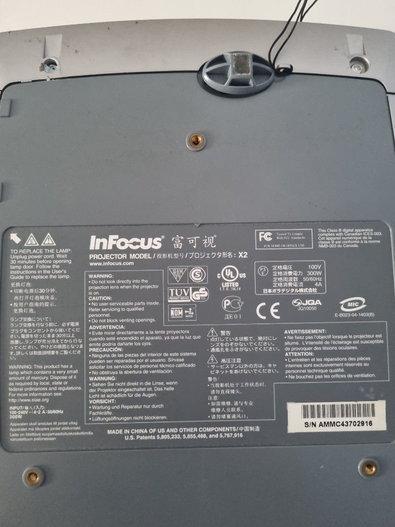 Infocus DLP X2 Projector, Computers & Tech, Office & Business ...