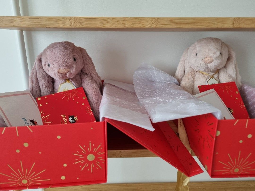Jellycat Luxe Bunny CNY Edition, Hobbies & Toys, Toys & Games on Carousell