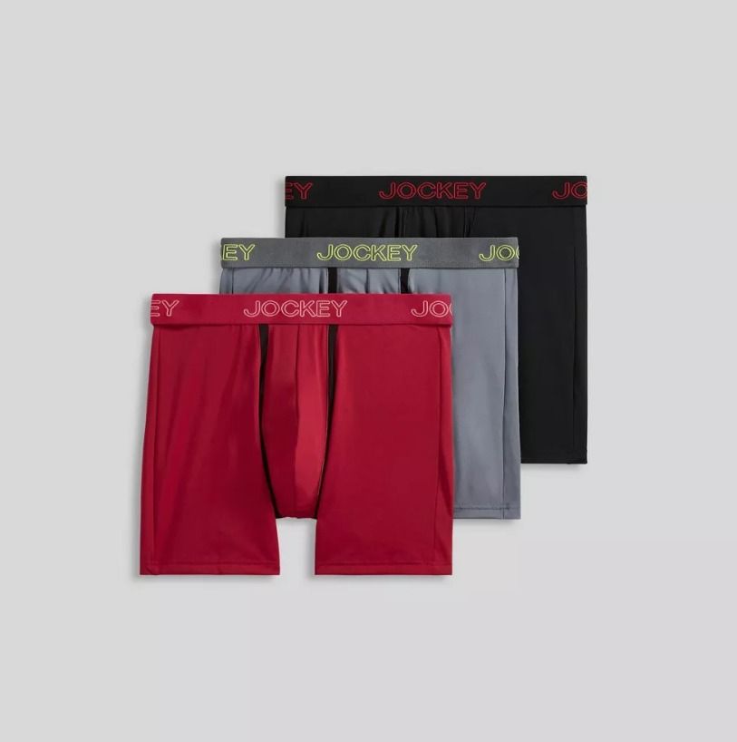 Jockey Generation Boxer Briefs 3 Pack No Chafe Pouch Microfiber Stretch