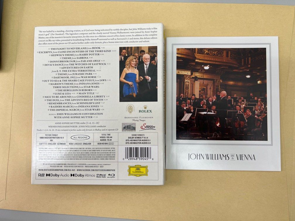 John Williams Live in Vienna, 興趣及遊戲, 音樂、樂器 & 配件, 音樂與媒體 - CD 及 DVD - Carousell