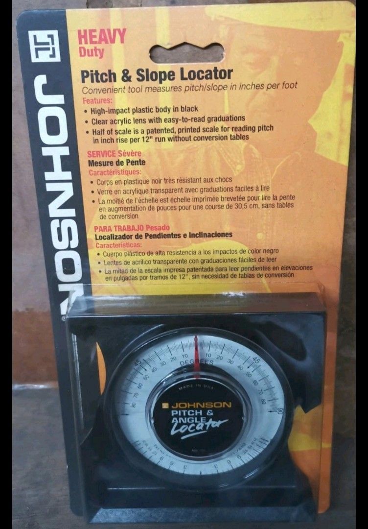 JOHNSON PITCH & SLOPE LOCATOR #750 MADE IN USA, Commercial & Industrial ...