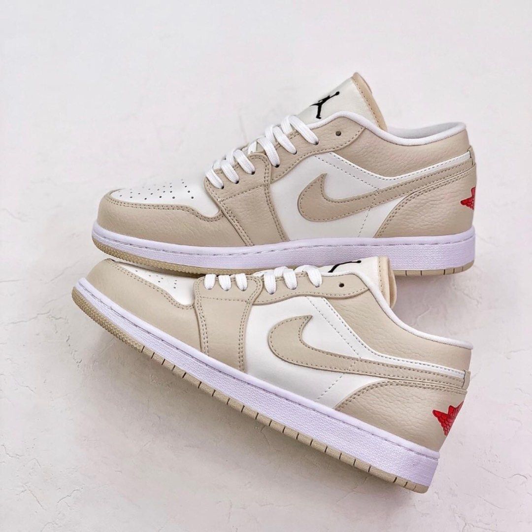 Jordan 1 Low SE Sail Rattan, Men's Fashion, Footwear, Sneakers on Carousell
