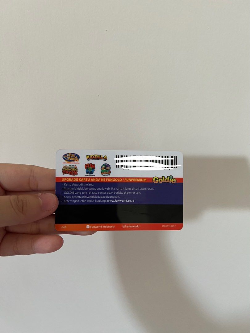 Kartu Fun World Fun Card TP Surabaya, Toys & Collectibles, Permainan Papan & Kartu di Carousell