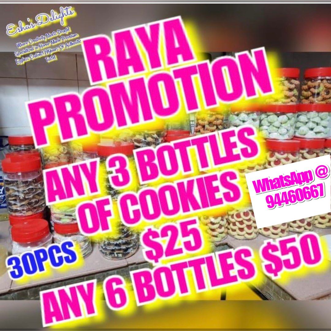 Kuih Raya Nutella Tarts (Freshly Bakes Home Made Eggless Cookies), Food ...