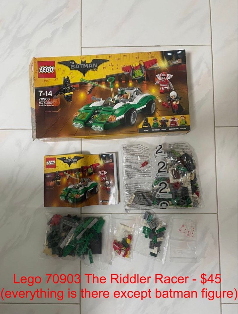 Lego 70903 The Riddler Racer, Hobbies & Toys, Toys & Games on Carousell