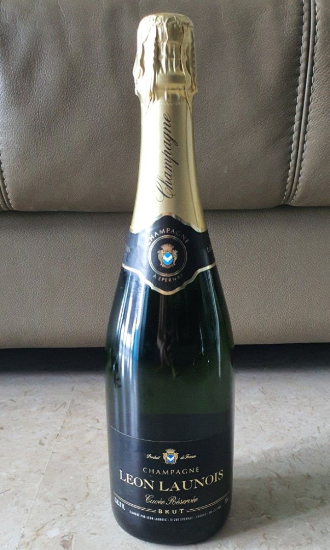 Leon Launois Cuvee Reservee Brut Champagne, Food & Drinks, Alcoholic ...
