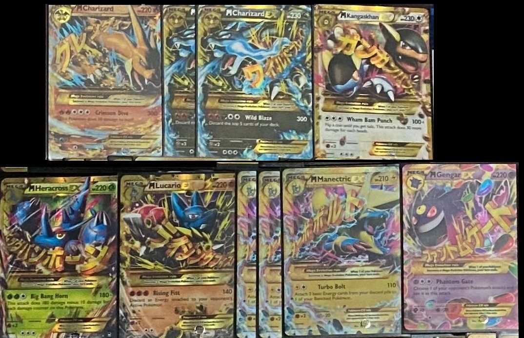 LF> Pokemon X & Y era Mega EX Secret Rares // Pokemon M x y XY golden ...