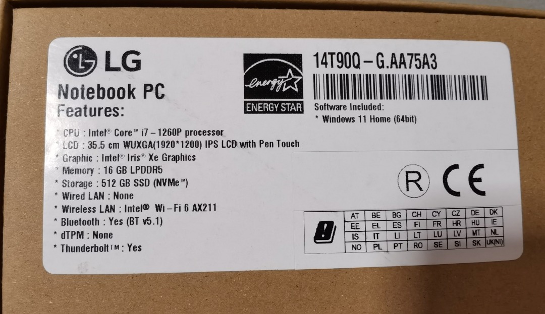 LG GRAM 14 14T90Q-G.AA75A3 - 360 Flip TOUCH Display & Wacom x LG Stylus ...