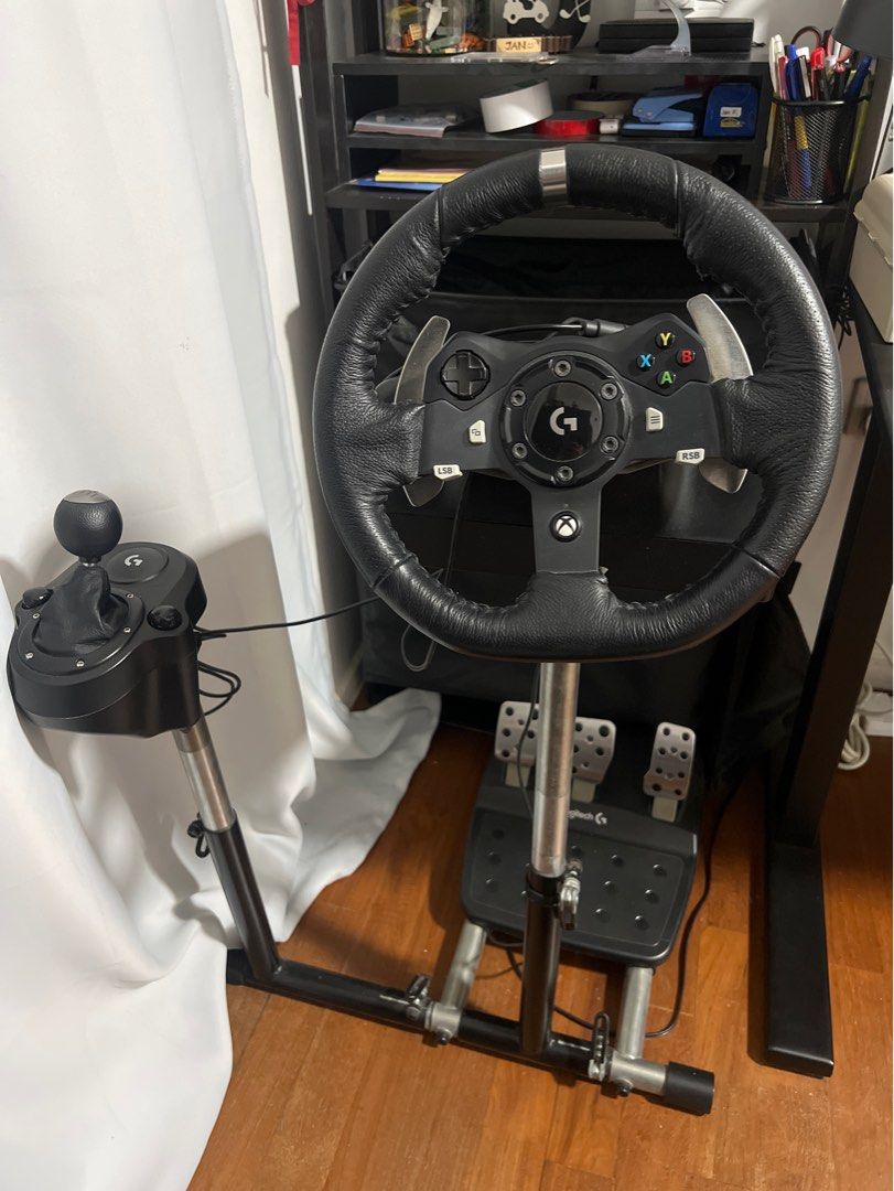 Logitech G920 + shifter + wheel stand pro, Video Gaming, Gaming ...