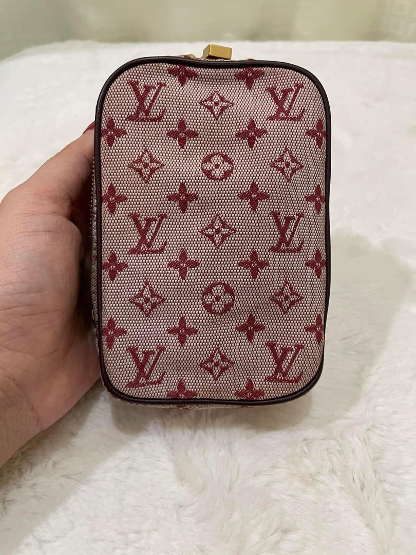 LV Small pouch in mini lin, Luxury, Bags & Wallets on Carousell