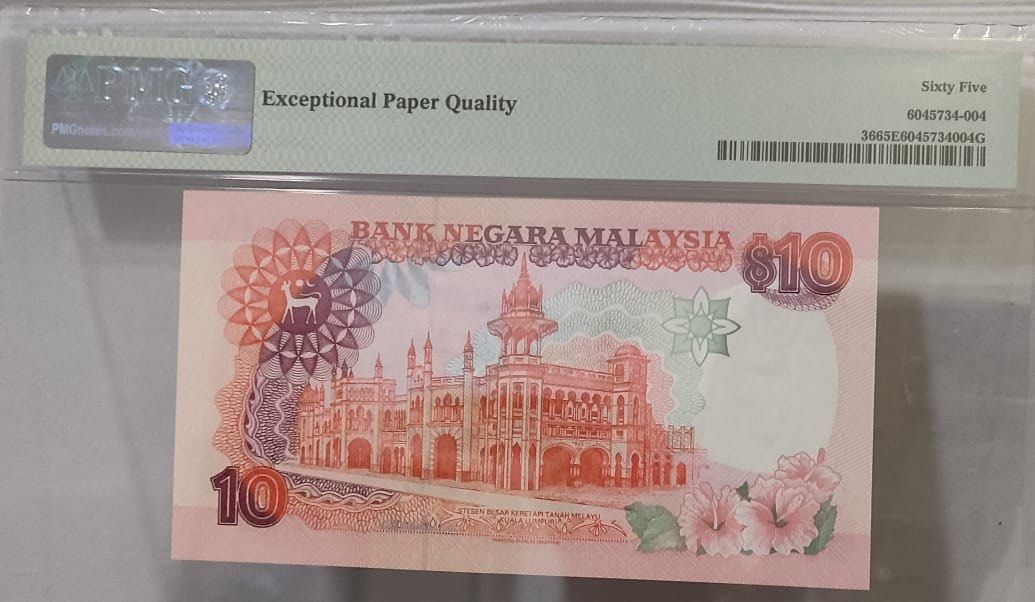 Malaysia 10 ringgit with PMG 65 EPQ, Hobbies & Toys, Collectibles ...