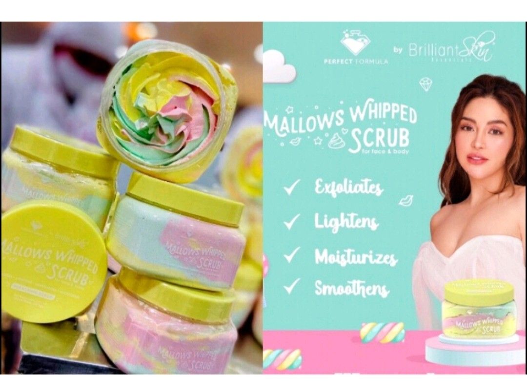 Mallow Whipped Scrub by Brilliant Skin w/FREEBIES on Carousell
