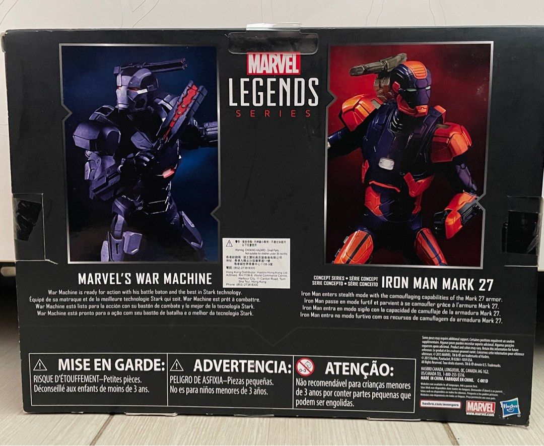 Marvel Legends War Machine and Iron Man Mark 27 Boxset (2015), 興趣及遊戲 ...