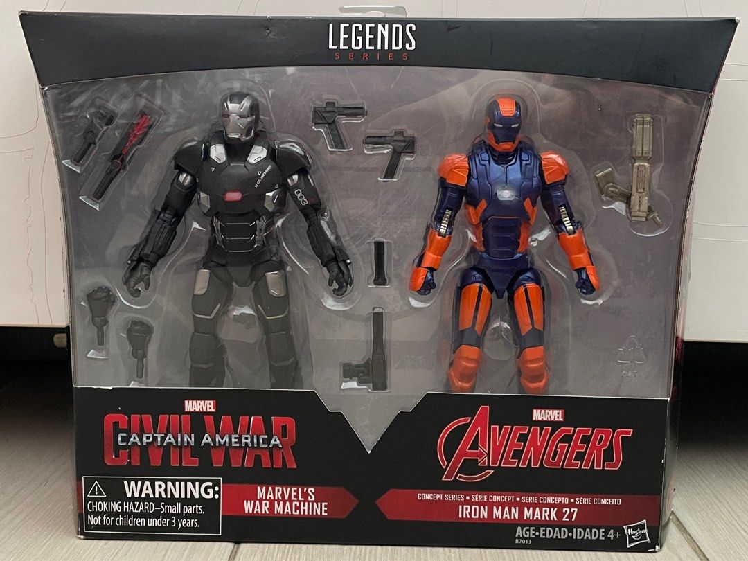 Marvel Legends War Machine and Iron Man Mark 27 Boxset (2015), 興趣及遊戲 ...