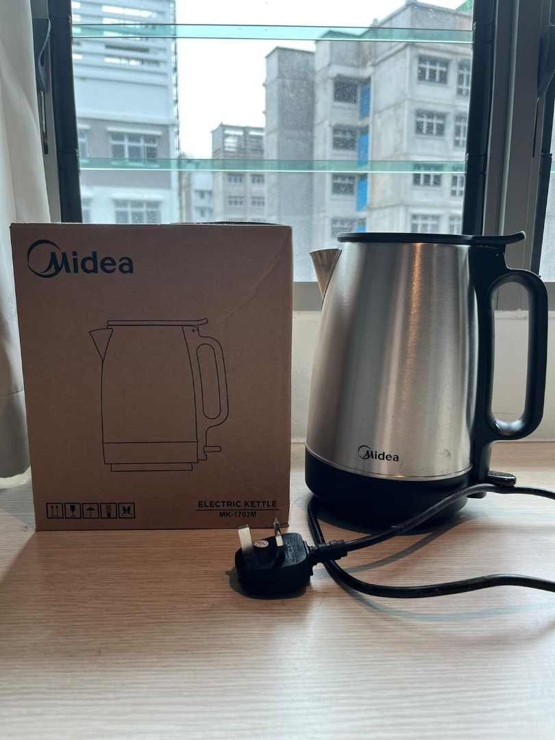 Midea MK-1703M Electric Kettle 1.7L, TV & Home Appliances, Kitchen ...