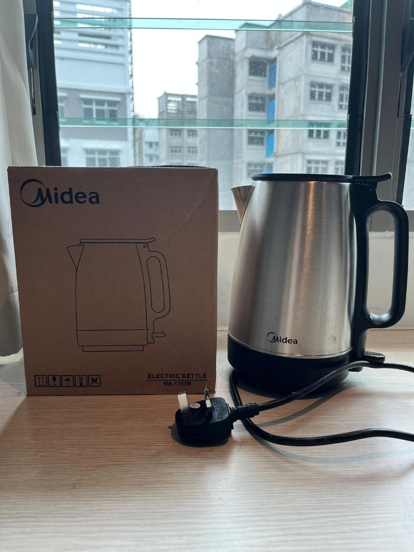 Midea MK-1703M Electric Kettle 1.7L, TV & Home Appliances, Kitchen ...