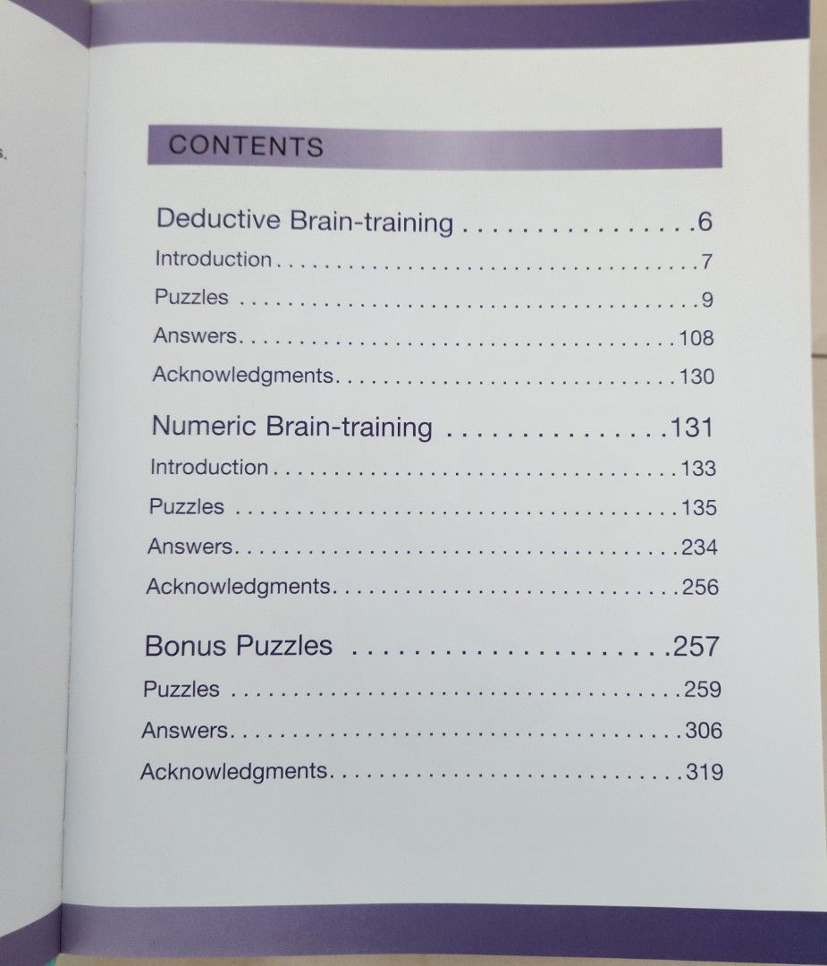 Mindworks Left-brain Puzzles Book, Hobbies & Toys, Books & Magazines ...