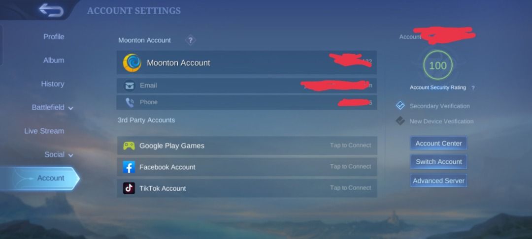 mobile legends account, Video Gaming, Gaming Accessories, Controllers ...