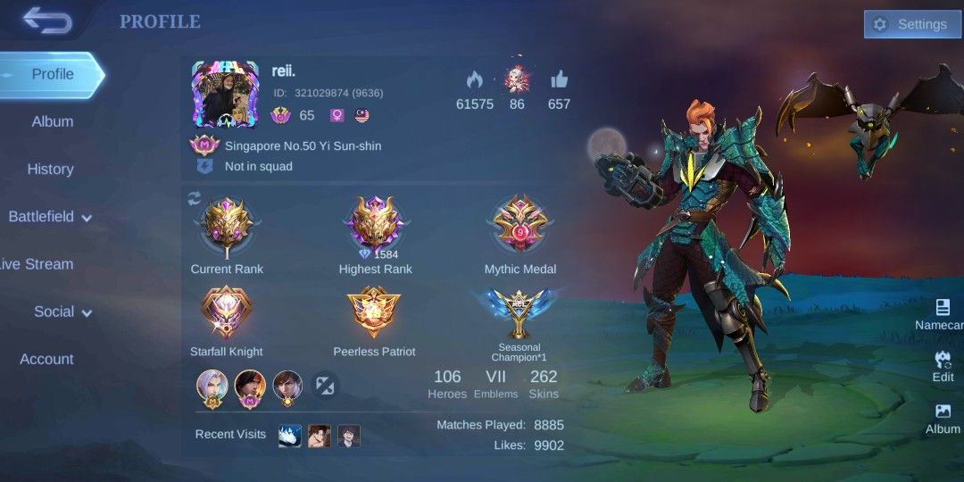 Mobile Legends Account, Video Gaming, Video Games, Others on Carousell