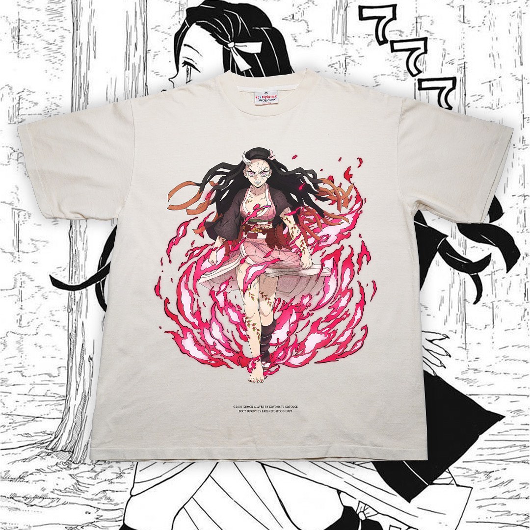 Nezuko Full Demon Form Boot Design Anime Tee, Men's Fashion, Tops ...