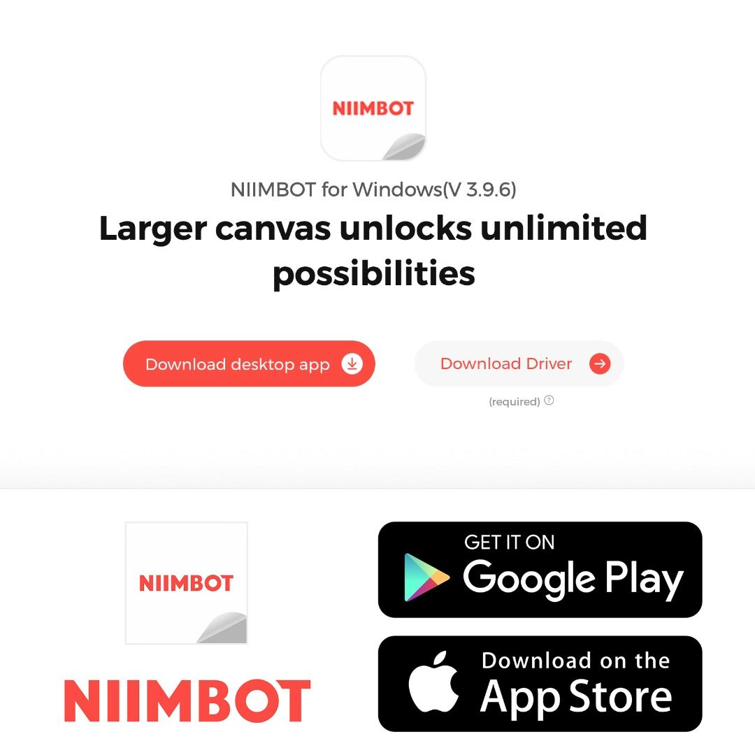 NIIMBOT B3S Thermal Label Printer Max Width 75mm, Portable Sticker ...