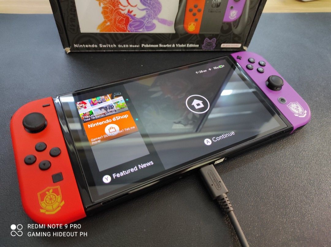 Nintendo Switch Oled Scarlet and Violet Edition, Video Gaming, Video ...