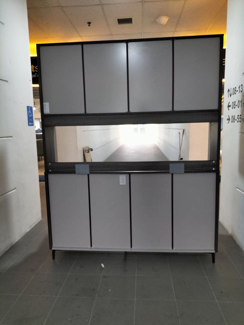 NIVERON 1.6M Kitchen Cabinet in GREY, Furniture & Home Living ...