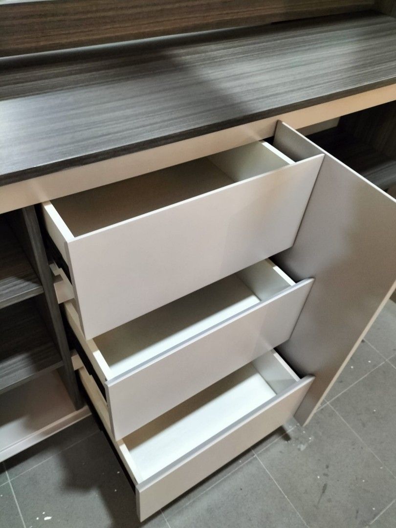 NIVERON 1.6M Kitchen Cabinet in GREY, Furniture & Home Living ...