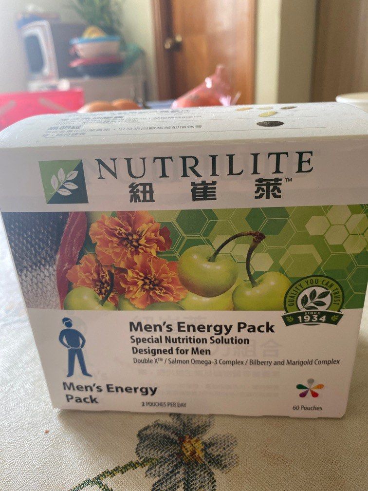 Nutrilite- Men Energy Pack, 健康及營養食用品, 健康補充品, 健康補充品 - 健美營養劑 - Carousell