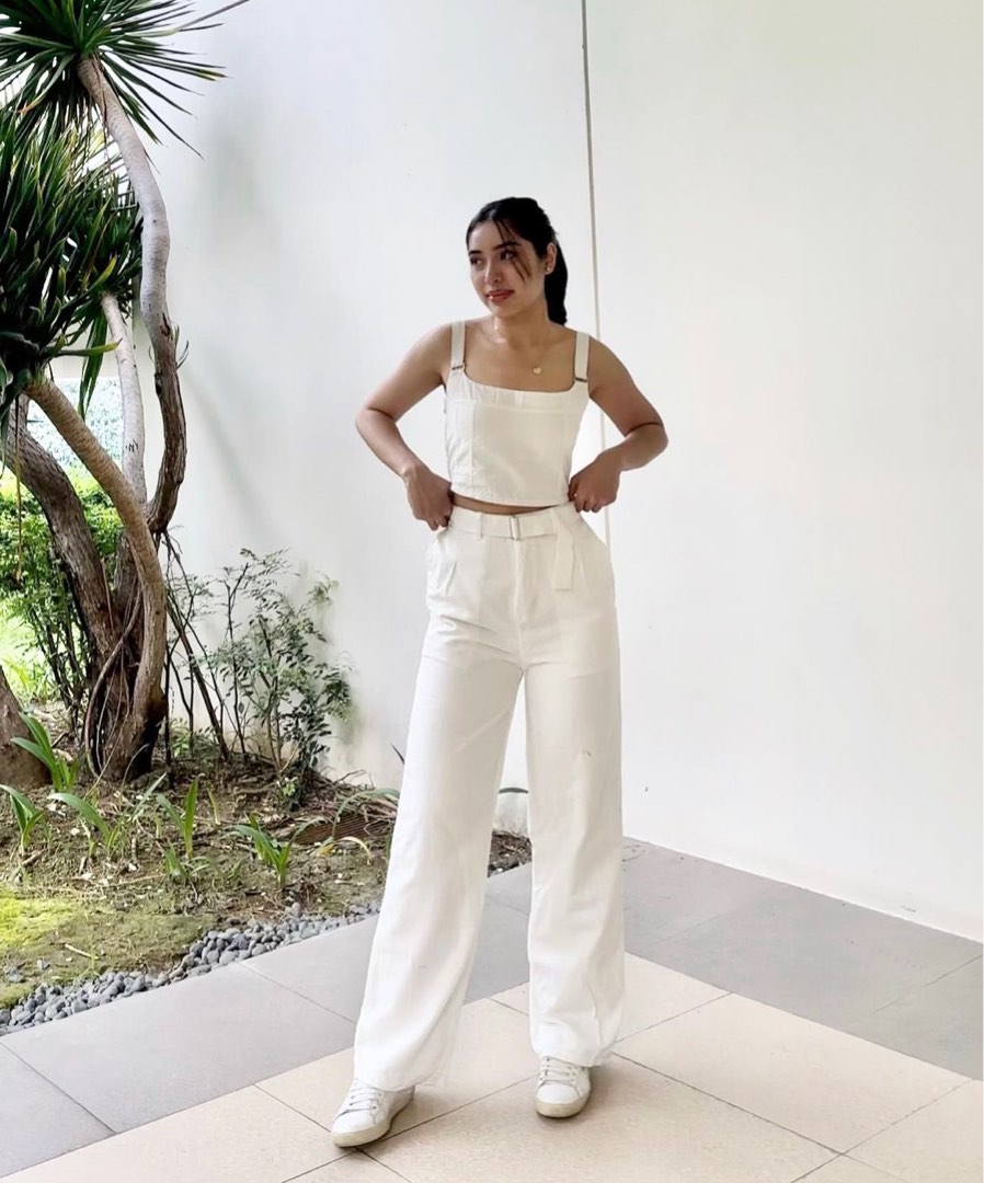 Ohcherie Lola Set in White White Trousers , Women's Fashion, Dresses ...