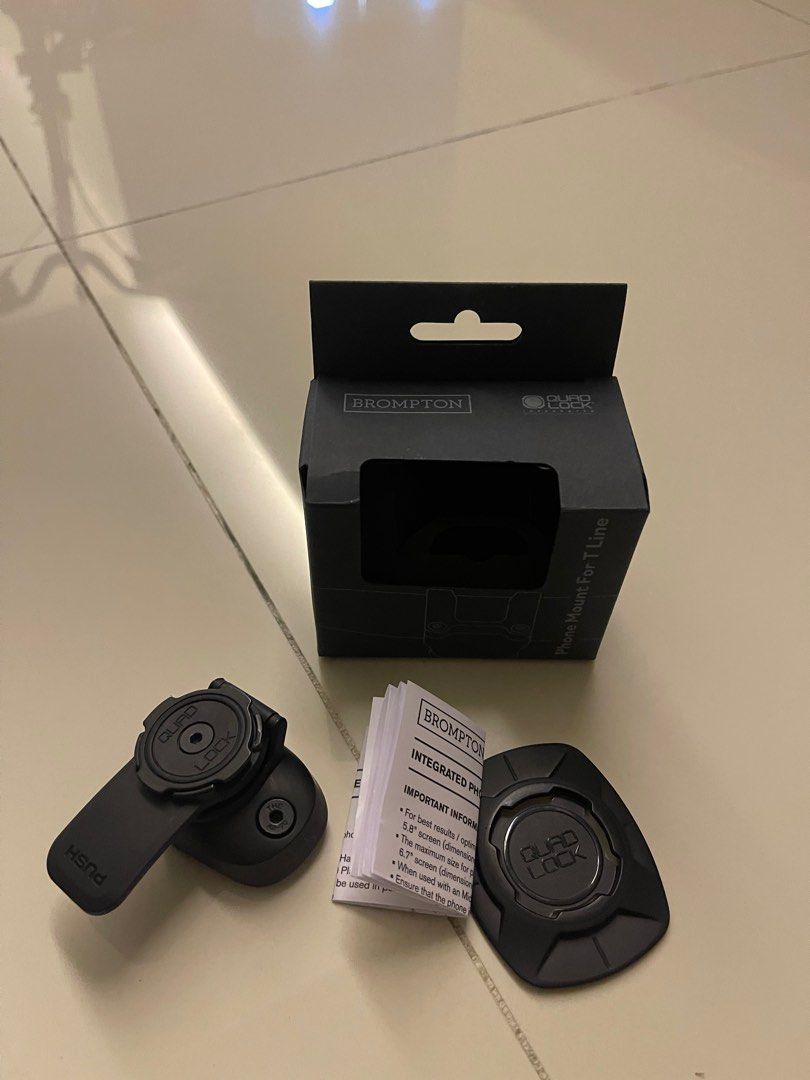 Original Quadlock phone mount for Brompton T line, Sports Equipment ...