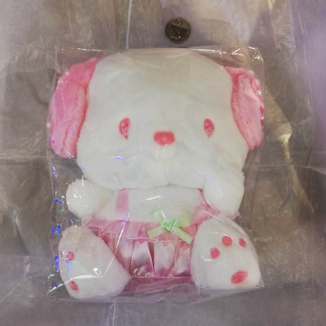 Original Sanrio 2022 Pochacco 9" Sakura Cherry Pink Spring Flower Plush ...
