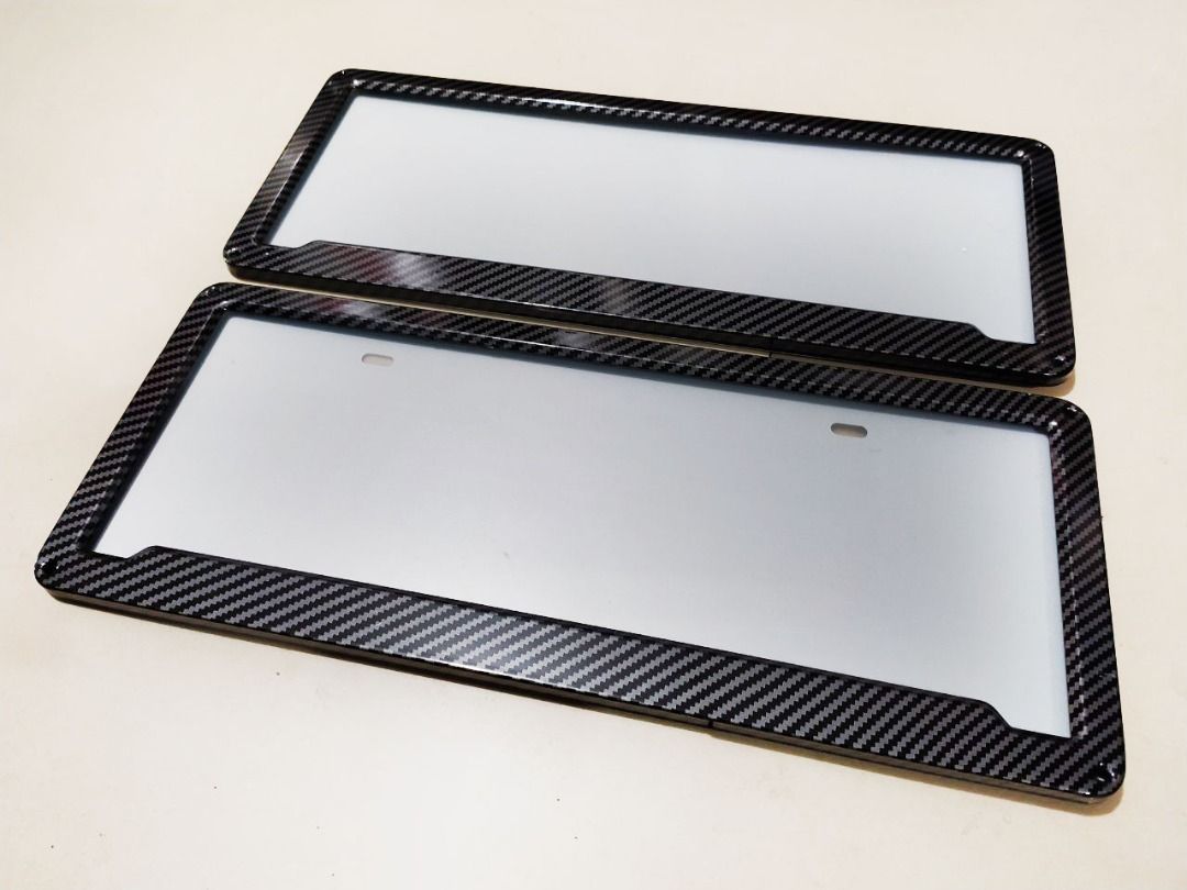 Pin Wheel Car Plate Holder Carbon, Car Parts & Accessories, Body Parts ...