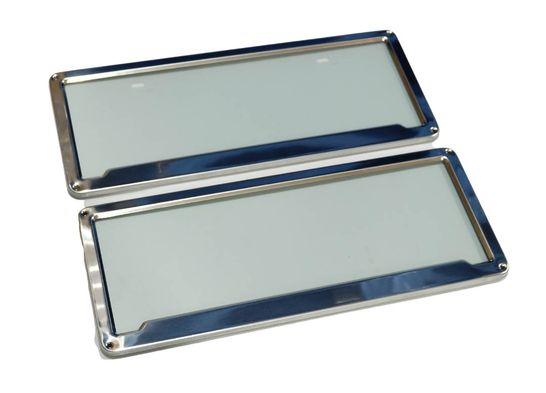 Pin Wheel Car Plate Holder Plain Chrome, Car Parts & Accessories, Body ...