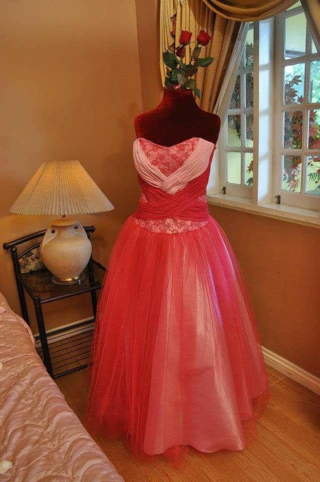 Pink Debut Gown, Women's Fashion, Dresses & Sets, Evening dresses ...