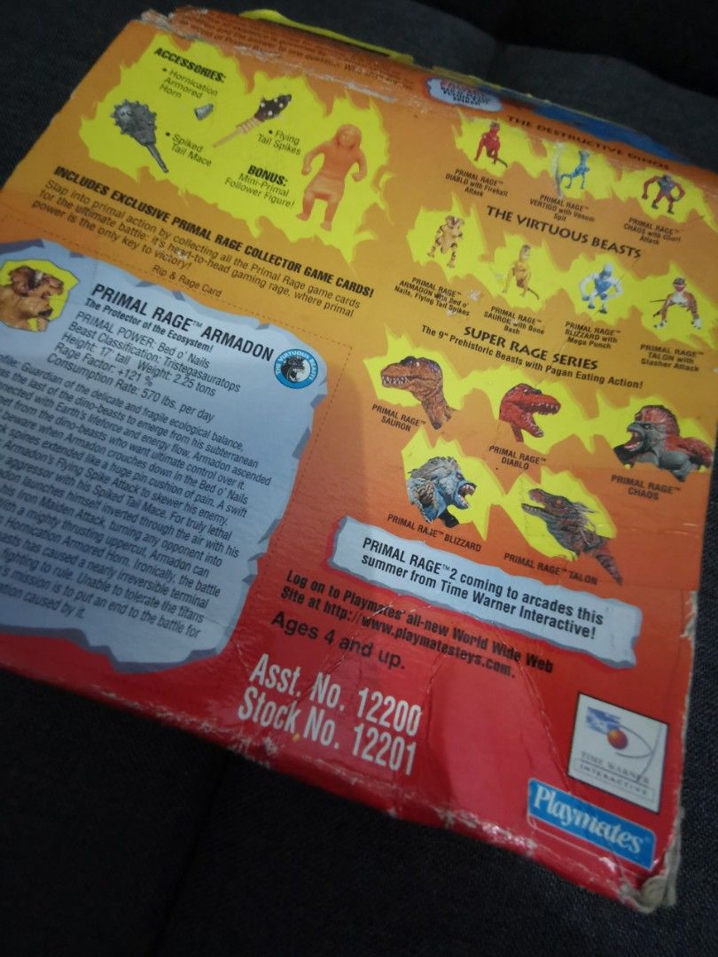 Playmates Primal Rage Armadon, Hobbies & Toys, Toys & Games on Carousell