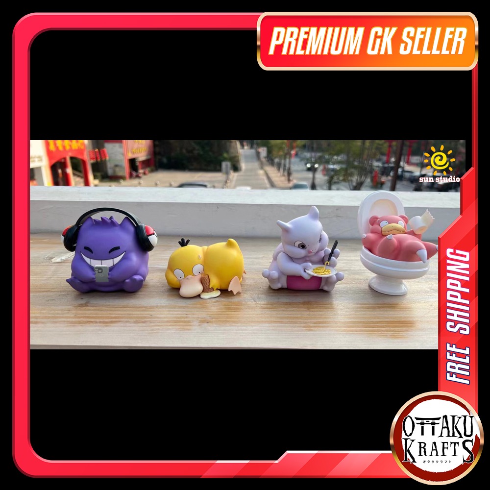 【PO】Gengar X Psyduck X Mew X Slowpoke | Sun Studio | Pokemon【FREE ...