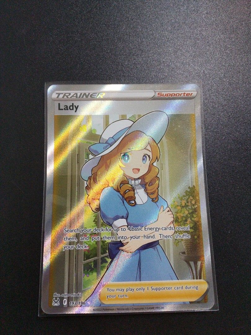 Pokemon TCG Lady Full Art Trainer Ultra Rare - SS11 Lost Origin ...