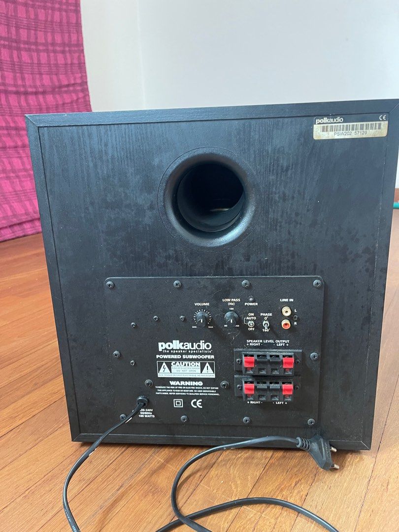 Polk audio subwoofer, Audio, Soundbars, Speakers & Amplifiers on Carousell