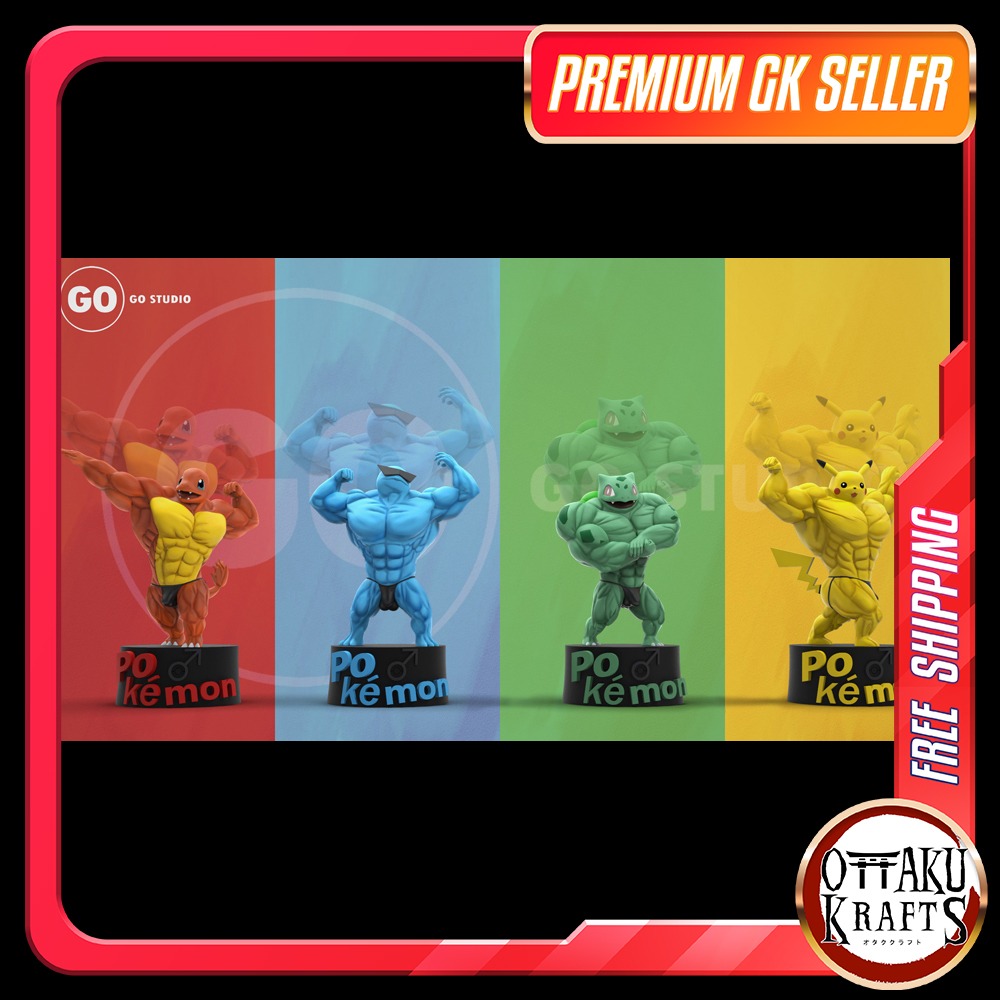 【PO】Pikachu X Squirtle X Charmander X Bulbasaur | Go Studio | Pokemon ...
