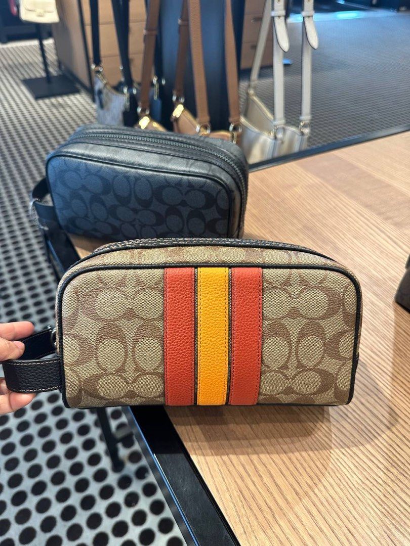 (PREORDER) COACH SMALL TRAVEL KIT, Men's Fashion, Bags, Belt bags ...