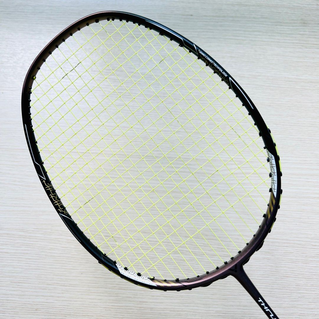Pristine Condition Victor Thruster Hawk F 5UG5 Badminton Racket strung ...