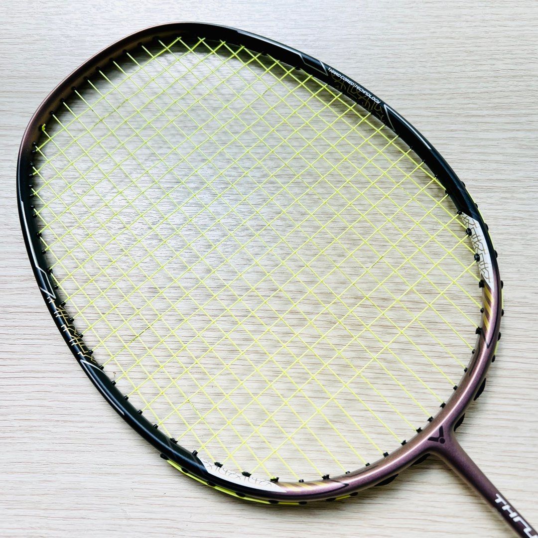 Pristine Condition Victor Thruster Hawk F 5UG5 Badminton Racket strung ...