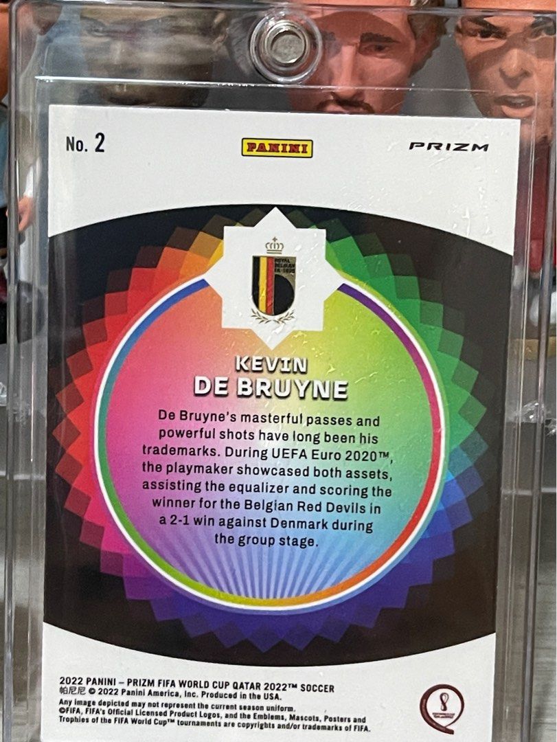 Prizm Panini 2022 World Cup Color Wheel Kevin De Bruyne, 興趣及遊戲, 收藏品及紀念品 ...