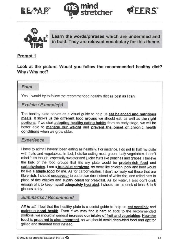 PSLE P6 Science Notes Revision Practices / Science Answering technique ...